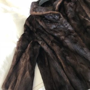 Oleg Cassini | Jackets & Coats | Oleg Cassini Mink Short Swing Coat Us6 ...